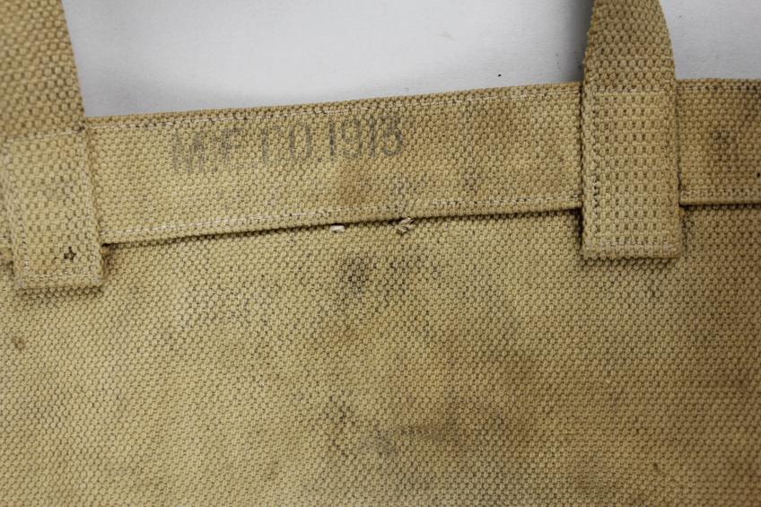 CS Militaria | WW1 British/Belgian 1913 Dated Webbing Bag