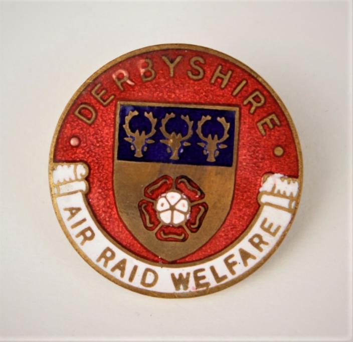 CS Militaria | WW2 Derbyshire Air Raid Welfare Rest Centre Badge