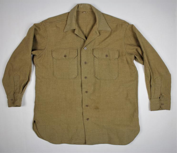 CS Militaria | WW2 US Other Ranks GI Shirt With Gas Flap