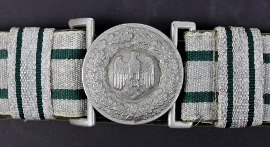 CS Militaria | WW2 German Army Officers Brocade Belt & Buckle