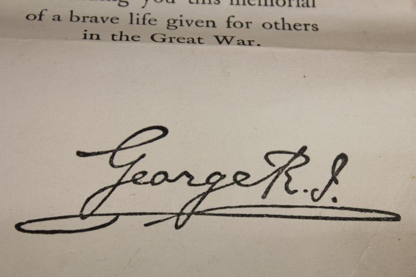 CS Militaria | WW1 British Buckingham Palace Death Plaque Scroll