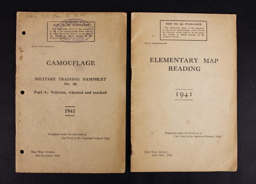 CS Militaria | WW2 British Manuals 'Camouflage' & ' Elementary Map ...