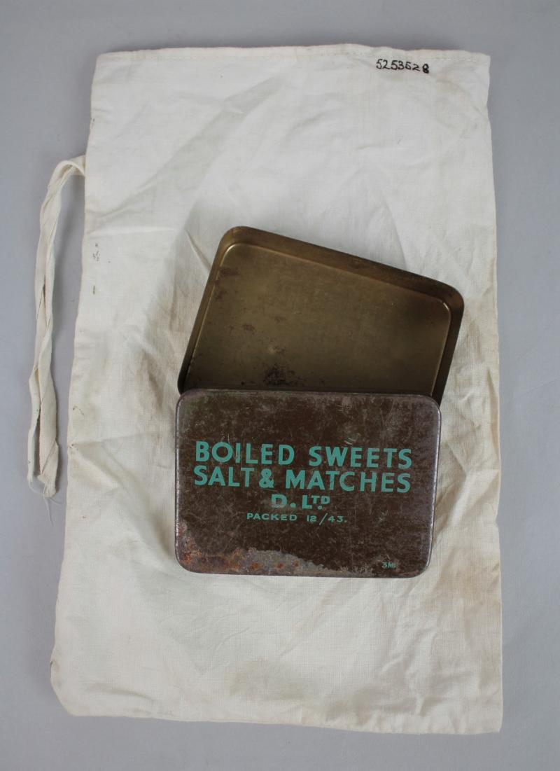 CS Militaria | WW2 British Army Ration Bag With Boiled Sweets , Salt ...