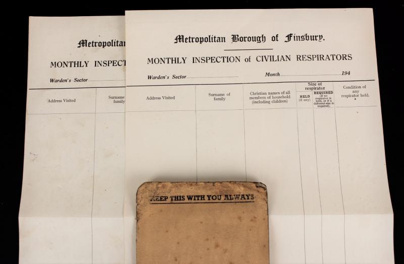 CS Militaria | WW2 Civilian Respirators Inspection Forms & Booklet ...