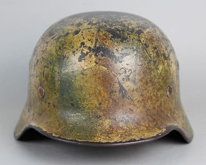 CS Militaria | WW2 German M40 Luftwaffe Ex Netted Three Colour ...