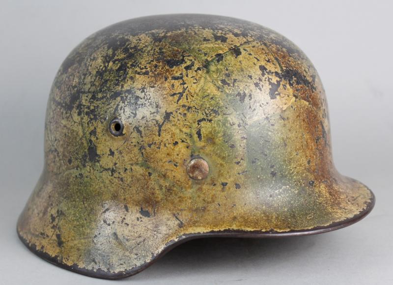 CS Militaria | WW2 German M40 Luftwaffe Ex Netted Three Colour ...