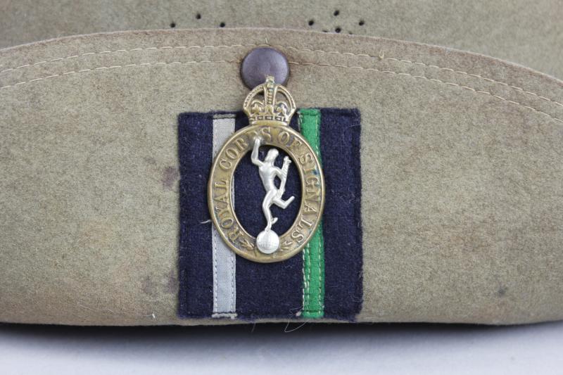 CS Militaria | WW2 British Royal Signals Slouch Hat 1944