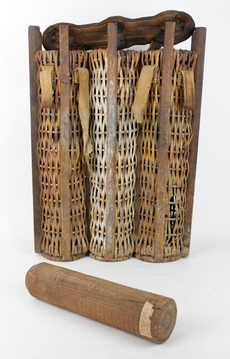 CS Militaria | WW1 German Wicker Shell Carrier With Delville Wood ...
