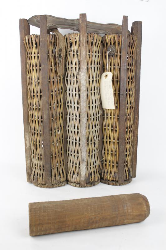 CS Militaria | WW1 German Wicker Shell Carrier With Delville Wood ...