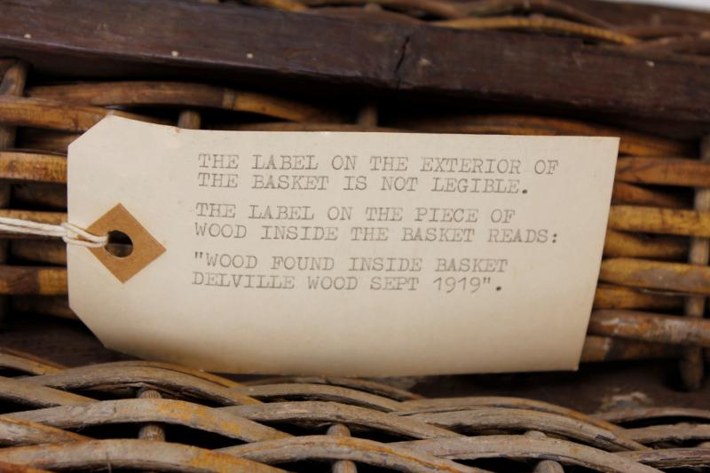 CS Militaria | WW1 German Wicker Shell Carrier With Delville Wood ...