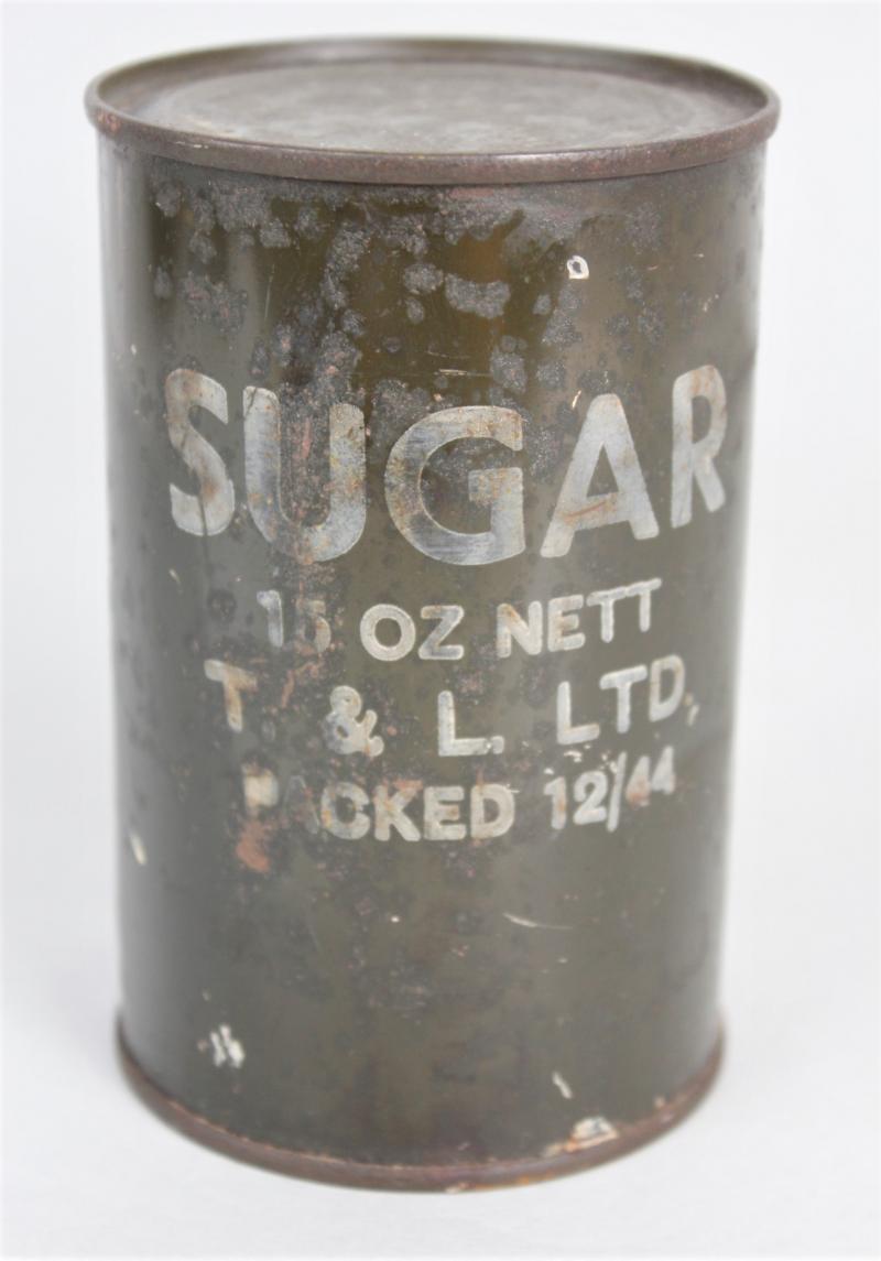 CS Militaria | Rare WW2 British 'SUGAR' Ration Tin 1944