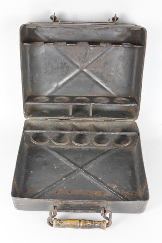 CS Militaria | WW2 German Luftwaffe Blue 5cm Mortar Ammunition Case 1939