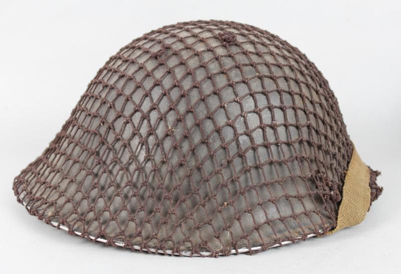 CS Militaria | WW2 British Netted Camouflage MkIII Turtle Helmet