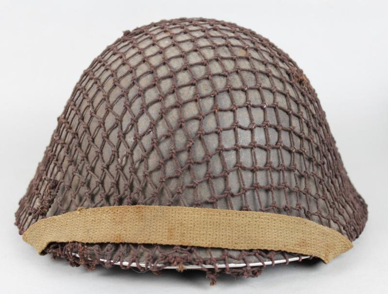 CS Militaria | WW2 British Netted Camouflage MkIII Turtle Helmet
