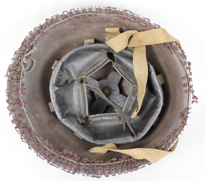 CS Militaria | WW2 British Netted Camouflage MkIII Turtle Helmet