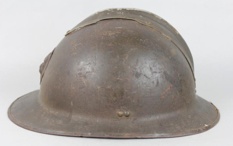 CS Militaria | Battle Damaged WW2 Belgian M31 Adrian Helmet