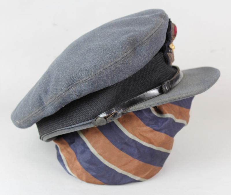CS Militaria | WW2 British RAF Officers Peaked Cap & RAF Cravat