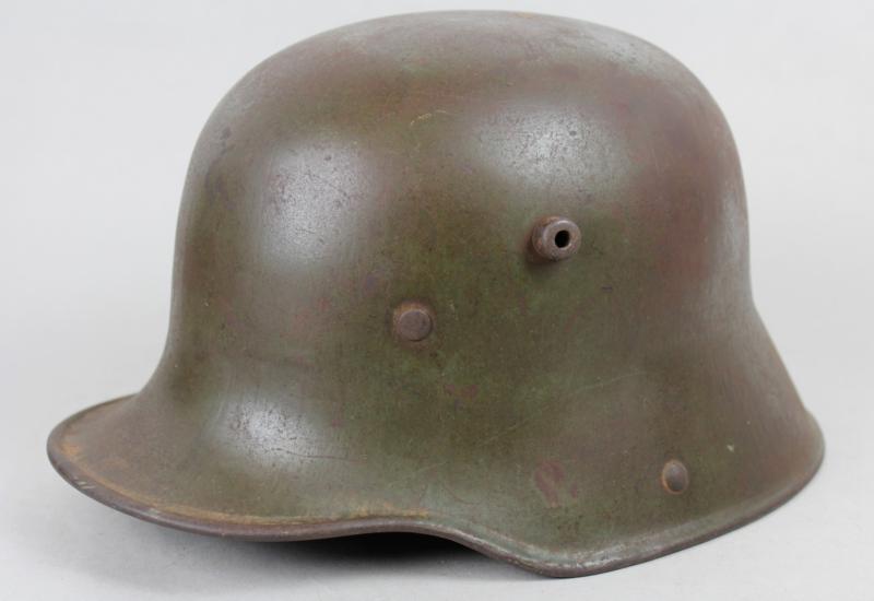 CS Militaria | WW1 German M17 Steel Helmet With Monogrammed Owners Name