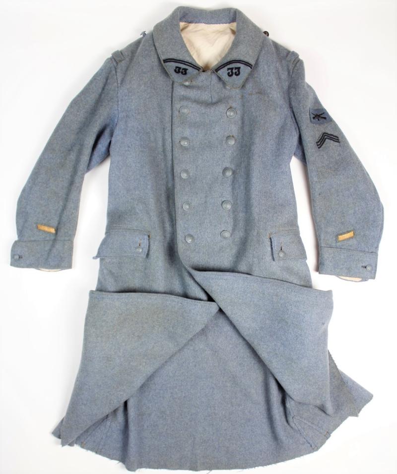 CS Militaria | WW1 French M1915 'Horizon Blue' Capot 1916 , 33rd ...