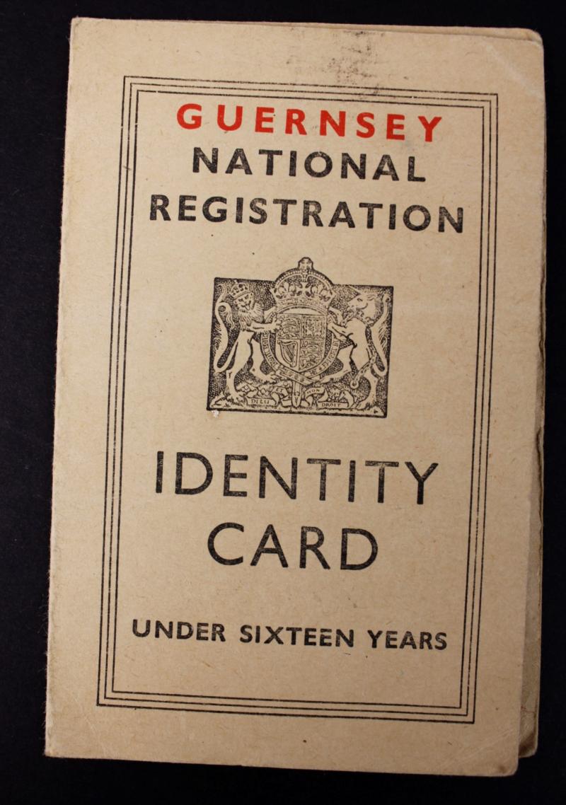 CS Militaria | WW2 British Guernsey Identity Card December 1945