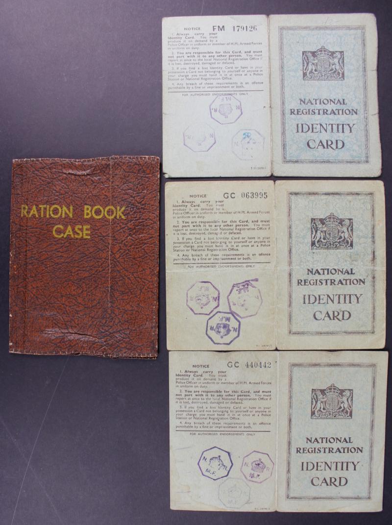 CS Militaria | WW2 Ration Book Holder & Identity Cards 1943