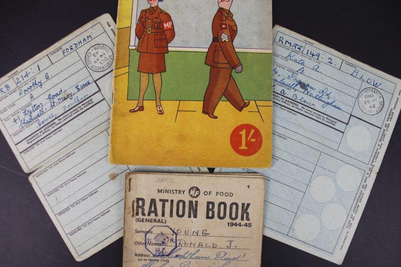 CS Militaria | WW2 British Identity Cards, Ration Book & Sartirical ...