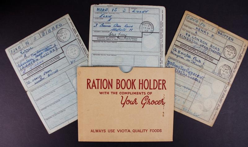 CS Militaria | WW2 British Identity Cards & Ration Book Holder 1943