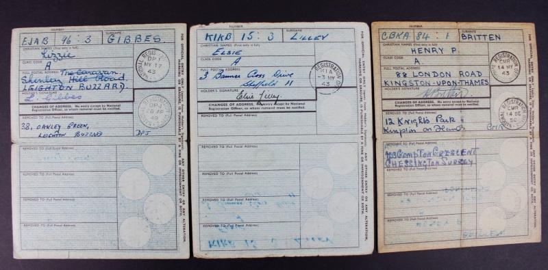 CS Militaria | WW2 British Identity Cards & Ration Book Holder 1943