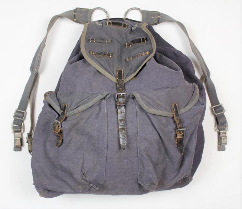CS Militaria | WW2 German Blue Webbing Luftwaffe Rucksack