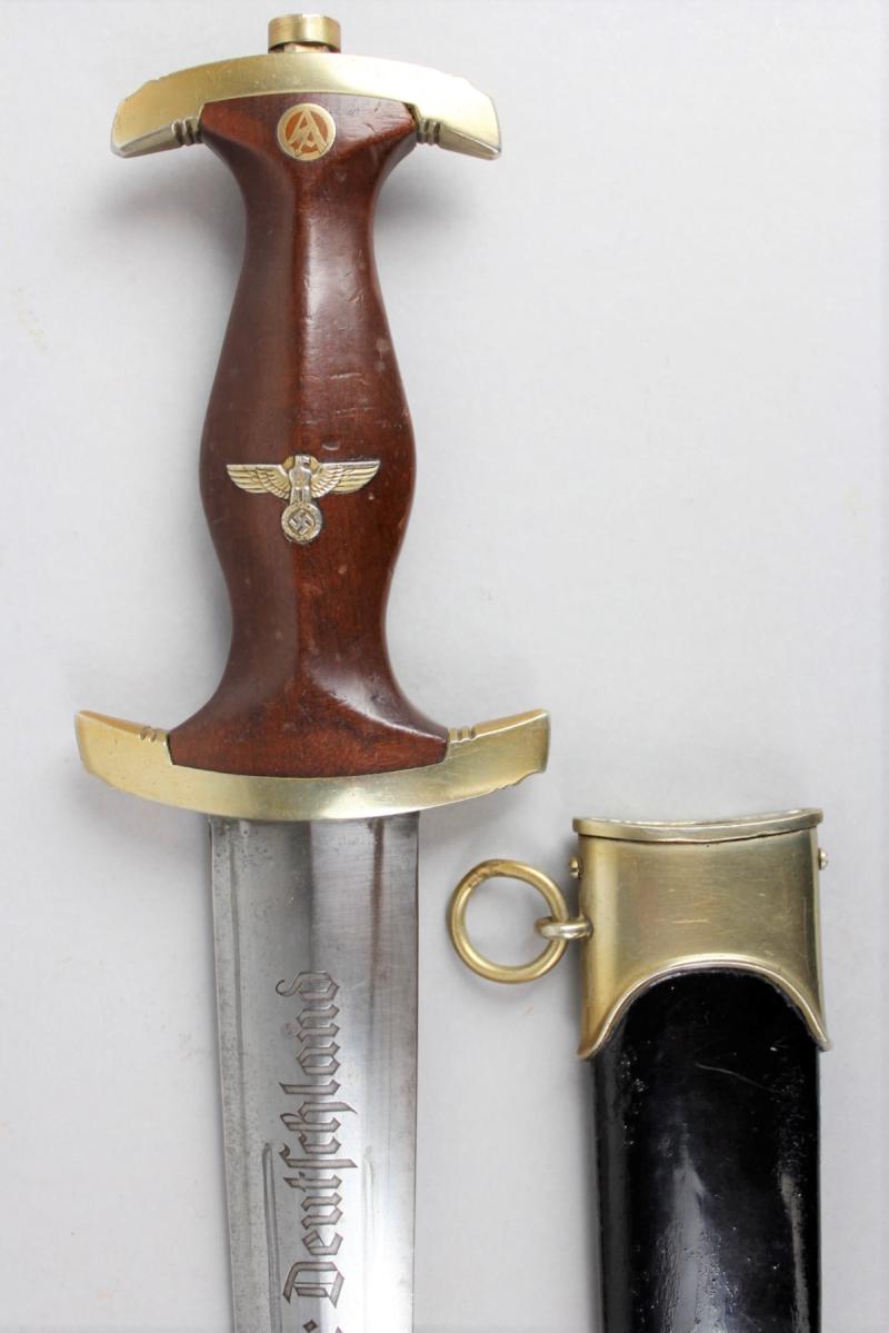 CS Militaria | WW2 German SA Dagger With Gold Tone ( Carl Schmidt )