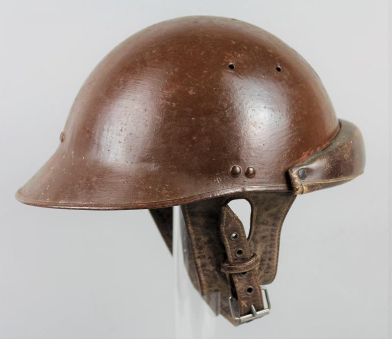 CS Militaria | WW2 French Armoured Vehicle Helmet Dated 1939