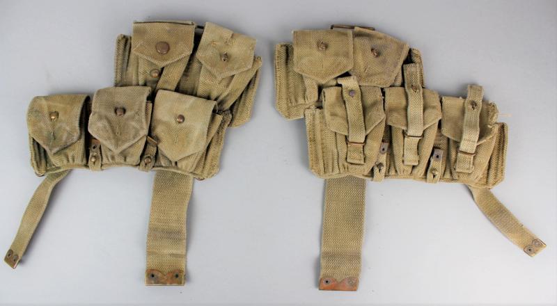 CS Militaria | WW1 British '08 Cartridge Pouch Pair ( Economy Issue )