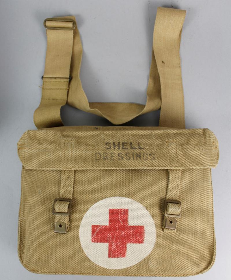 CS Militaria | WW2 British 'SHELL DRESSINGS' Bag 1942
