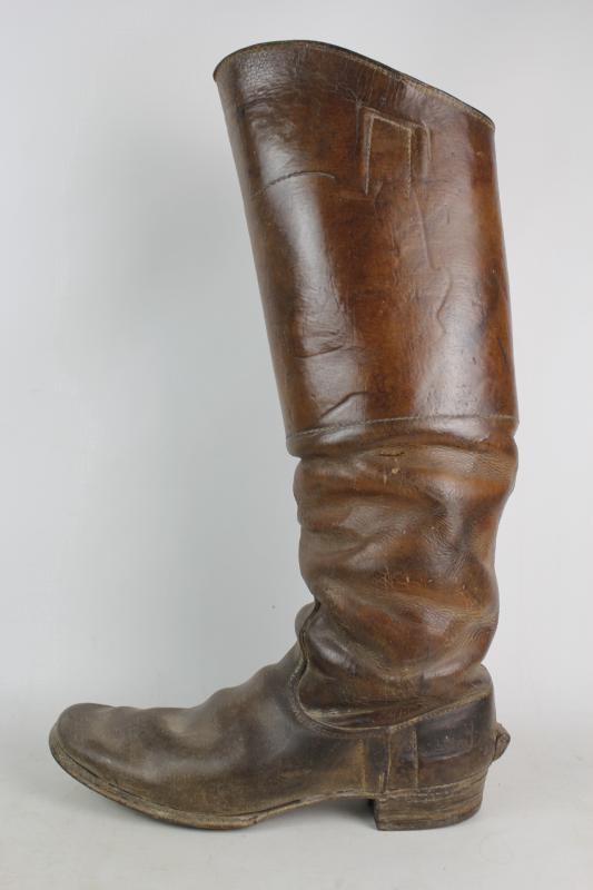 CS Militaria | WW1 German Cavalry Boot Marked 'B.A. 1914'
