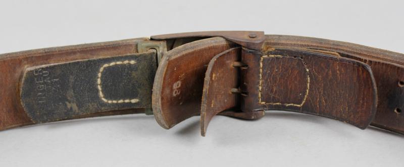 CS Militaria | WW2 German Army Green Painted Steel Buckle & Belt ...
