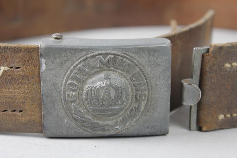 CS Militaria | WW1 German Belt & Buckle , Prussia 1915/16