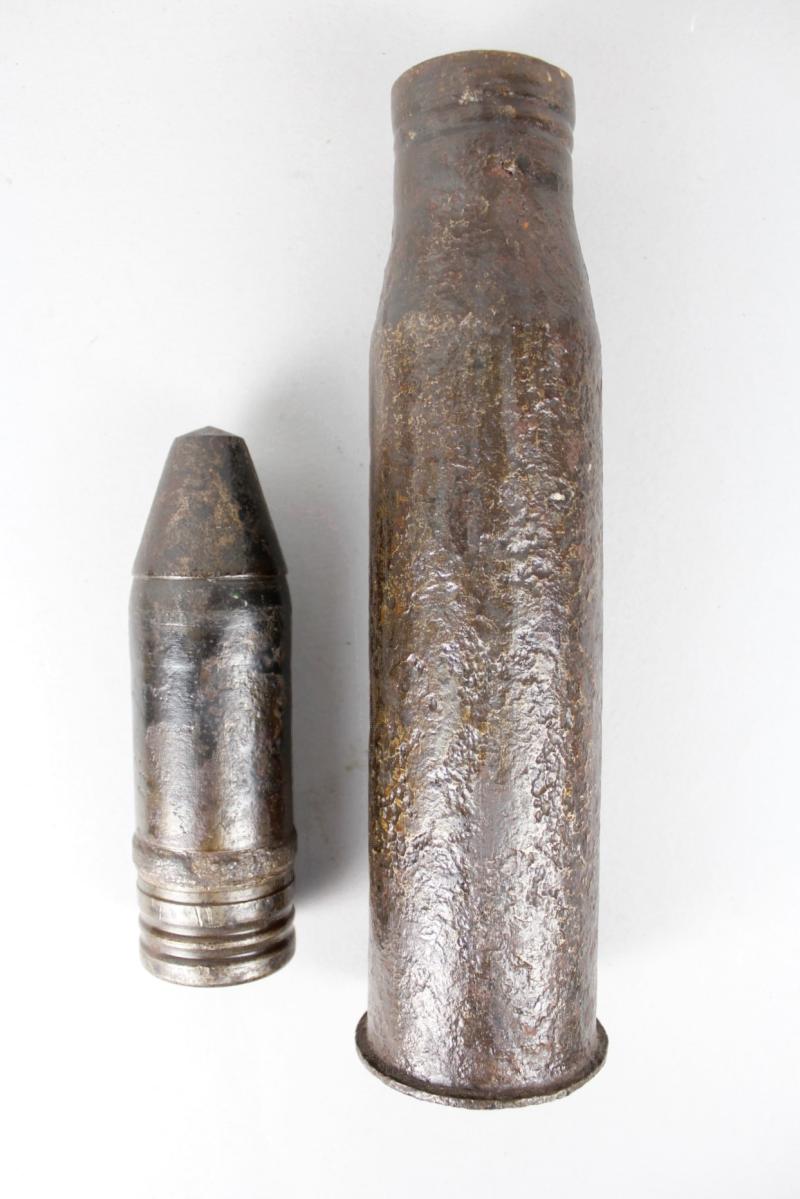 CS Militaria | WW2 German Armour Piercing 5cm Cannon Round ( Panzer III )