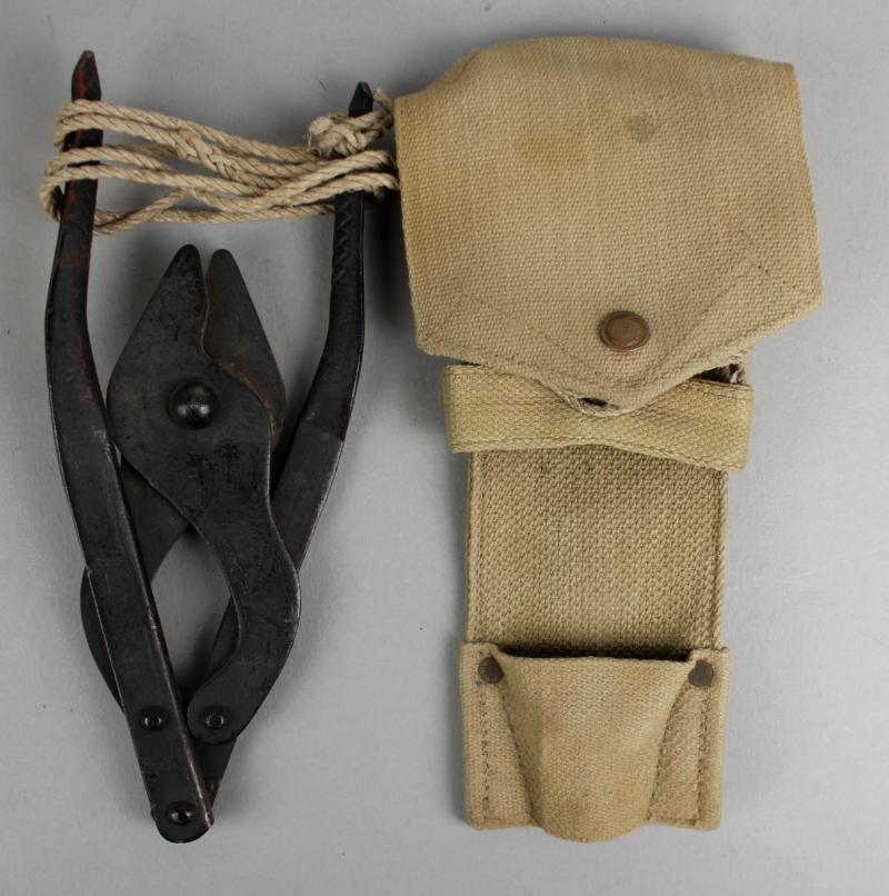 CS Militaria | WW2 British Wirecutters In Rare Wartime Webbing carrier ...