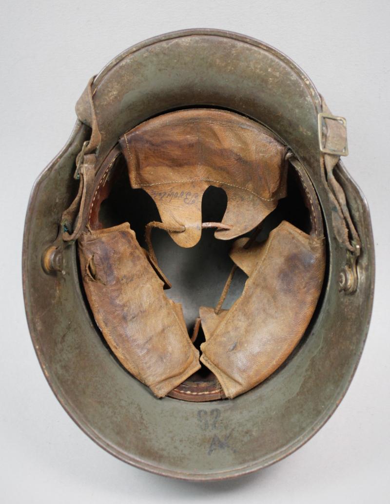 CS Militaria | WW1 Imperial German M16 Helmet With Chinstrap