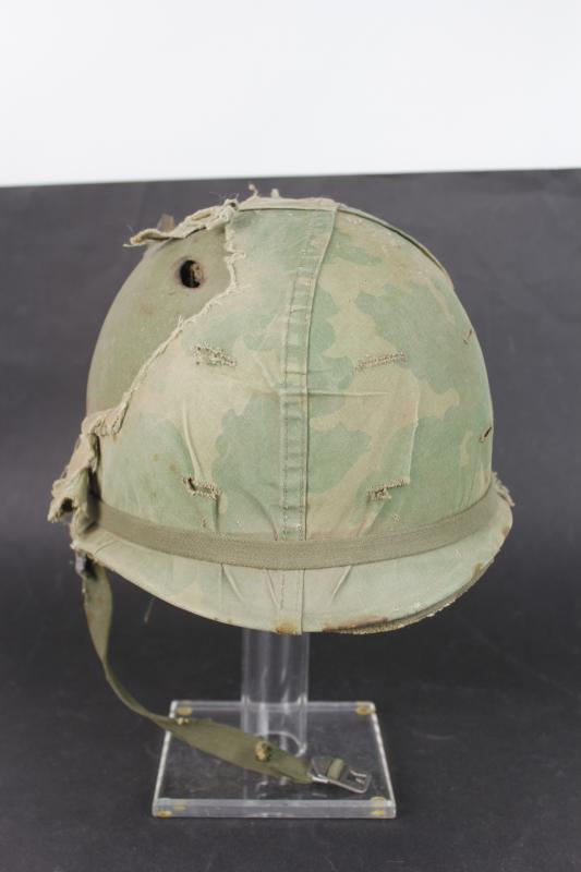 CS Militaria | Battle Damaged US Vietnam Helmet