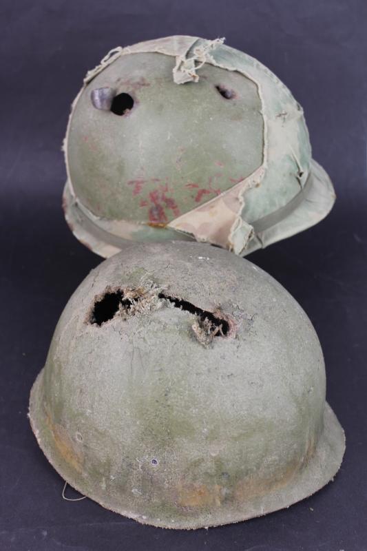 CS Militaria | Battle Damaged US Vietnam Helmet