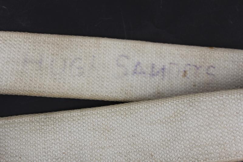 CS Militaria | WW2 US Military Police White Webbing Belt 1944