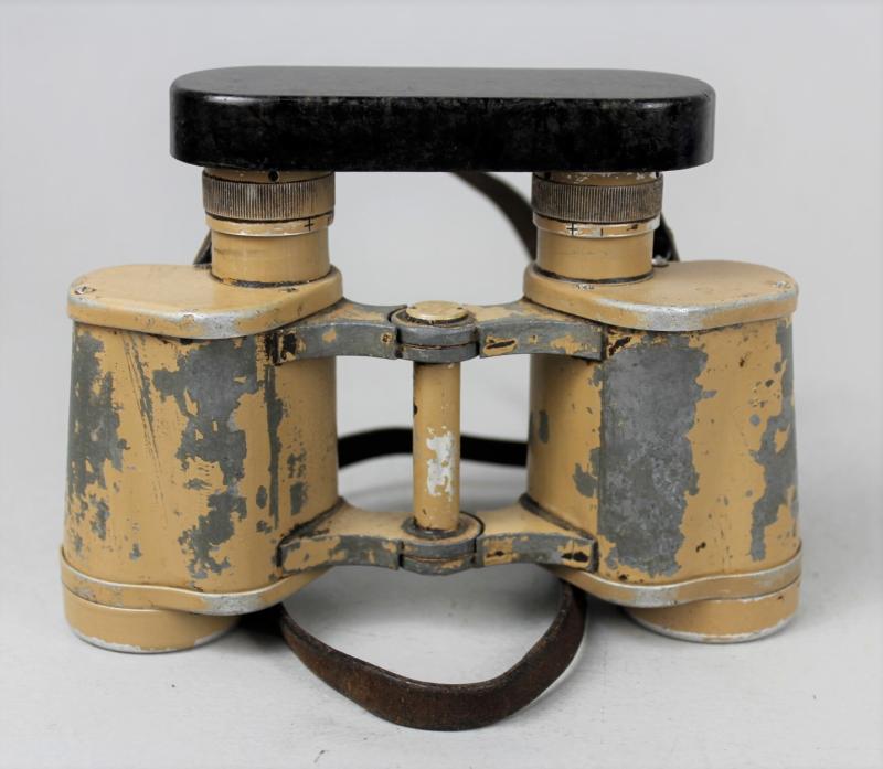 CS Militaria | WW2 German Tan 6X30 Dienstglas With Bakelite Lens Cover