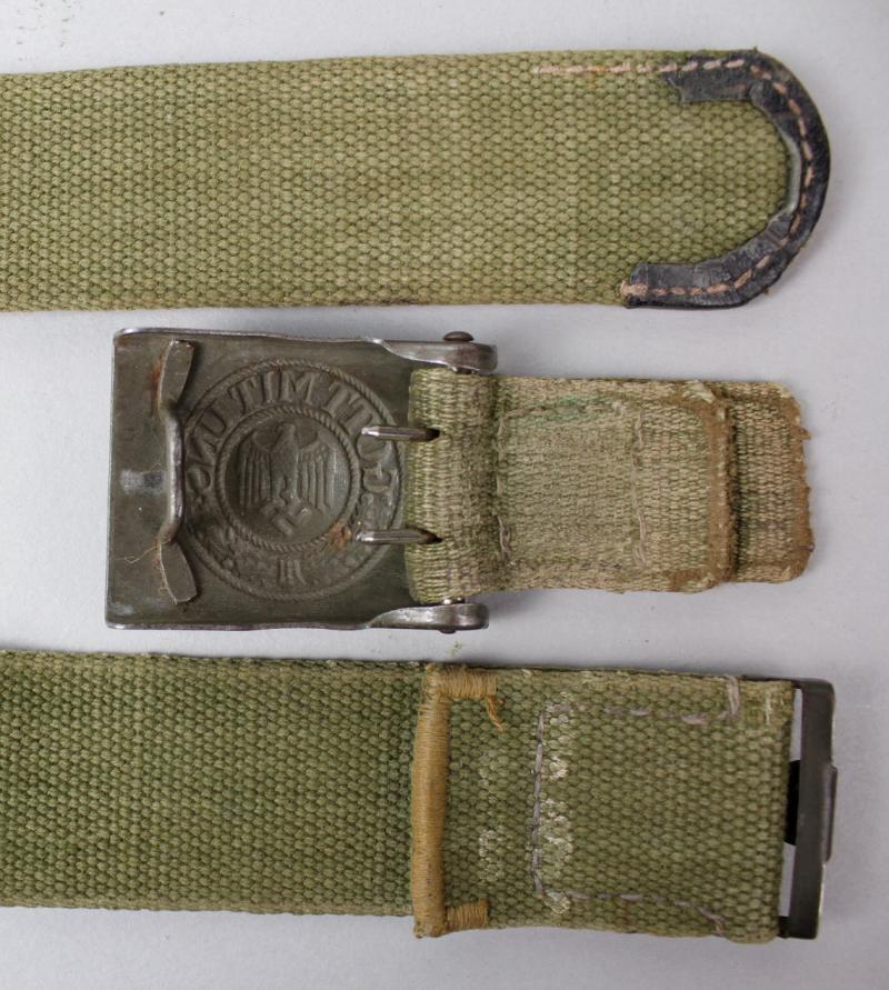 CS Militaria | WW2 German Afrikakorps Tropical Belt & Buckle