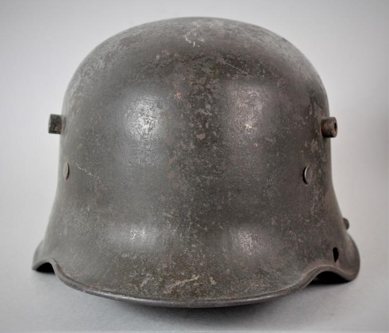 CS Militaria | WW1 German M16 Battle Damaged Helmet