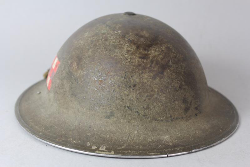CS Militaria | Rare WW2 British Double Flashed Scots Guards Helmet