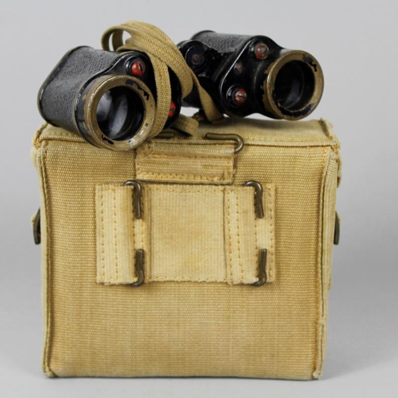CS Militaria | WW2 British X6 Binoculars & '37 Pattern Webbing Case