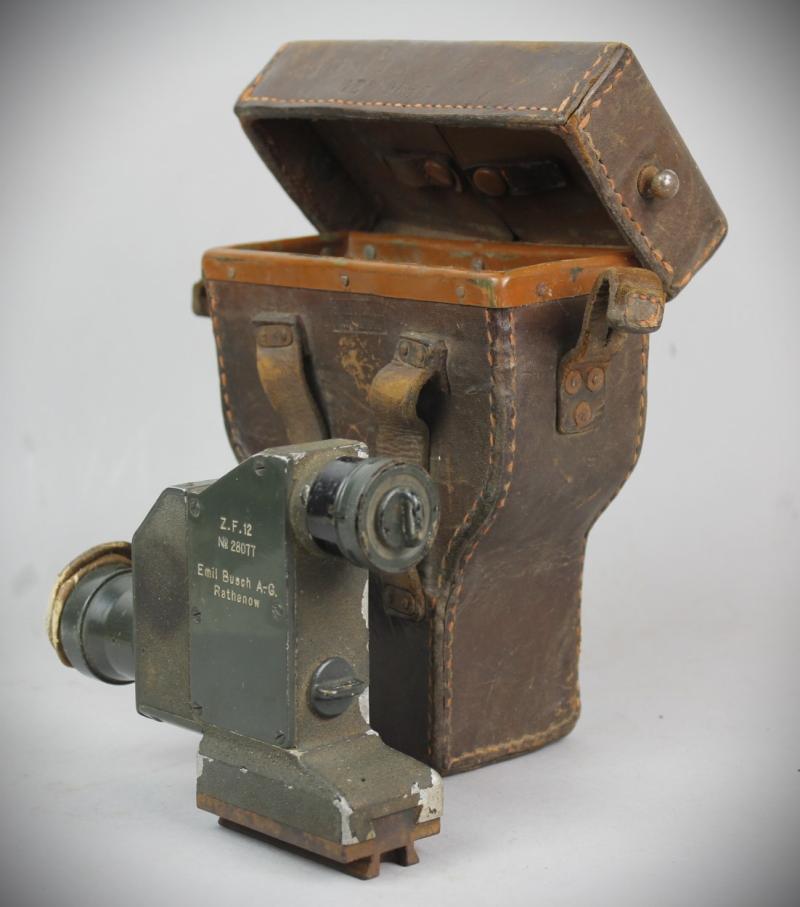 CS Militaria | WW1 German Maxim Machine Gun Sight & Case With Machine ...