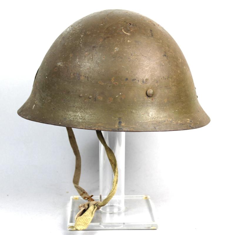 CS Militaria | WW2 Japanese Type 90 Helmet With ' Kanji' Inscriptions