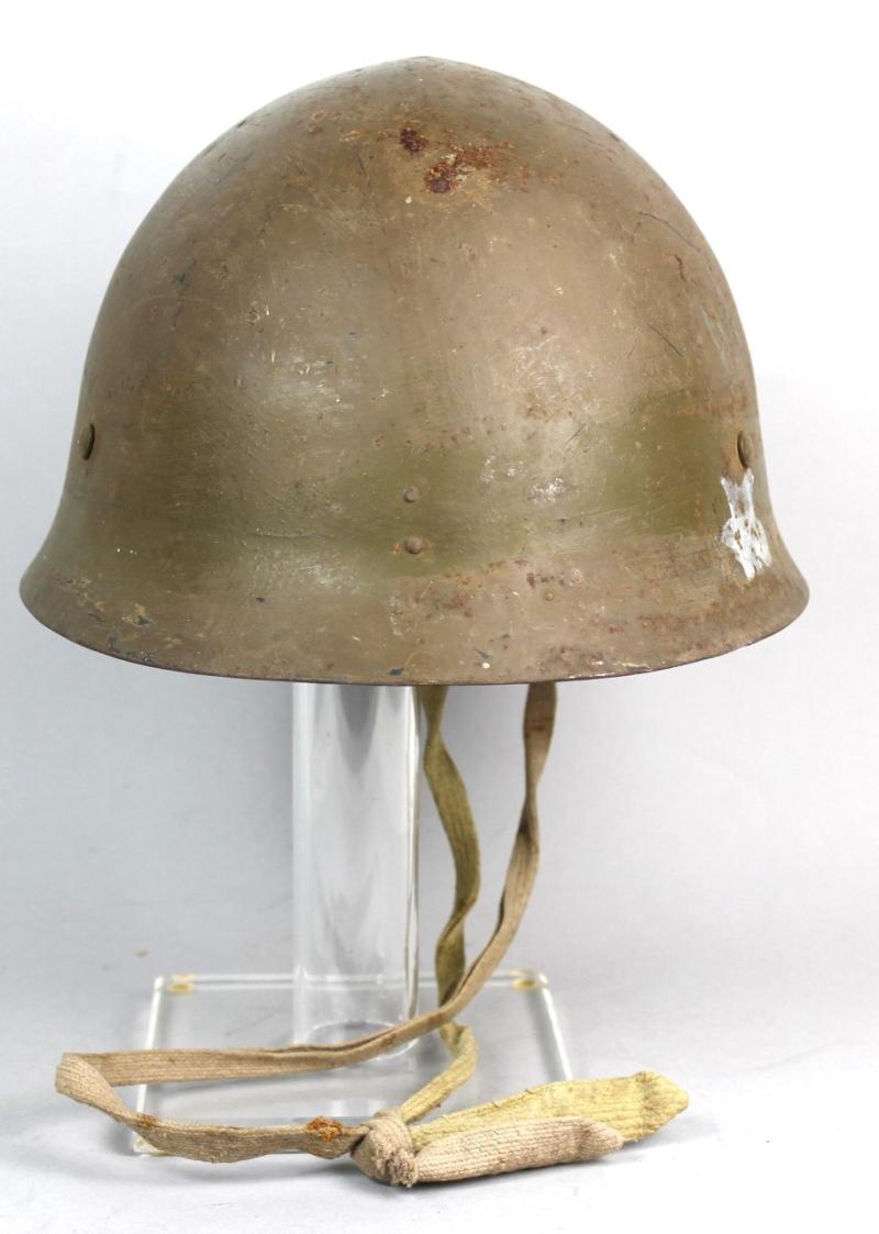 CS Militaria | WW2 Japanese Type 90 Helmet With ' Kanji' Inscriptions